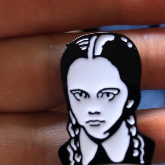 Jewelry | Wednesday Addams Enamel Pin Brooch Addams Family | Poshmark